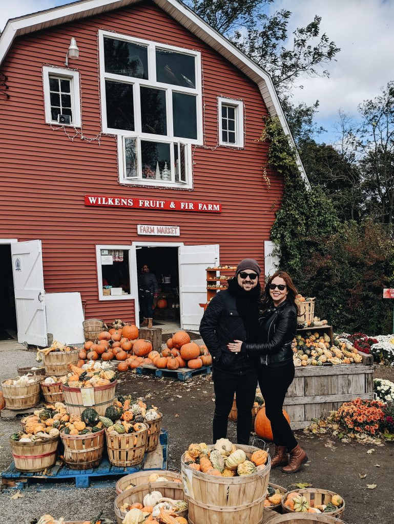 Visita à fazenda Wilkens Fruit & Fir Farm em Yorktown Heights Upstate ...